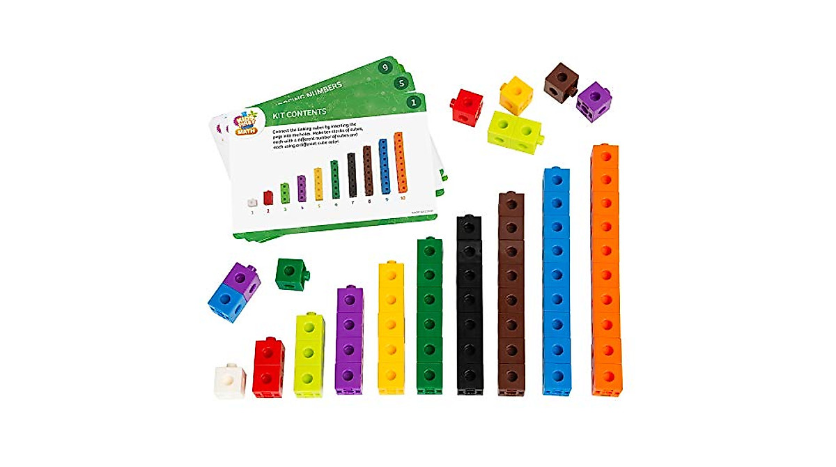 Kids First Math Linking Cubes Kit for Kids 3+ - Develop Math Skills