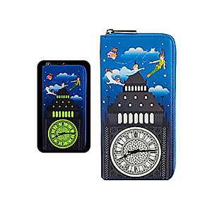 Loungefly Disney Peter Pan Glow Clock Wallet Standard