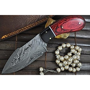 Perkin - Handmade Damascus Steel Hunting Knife - Full Tang