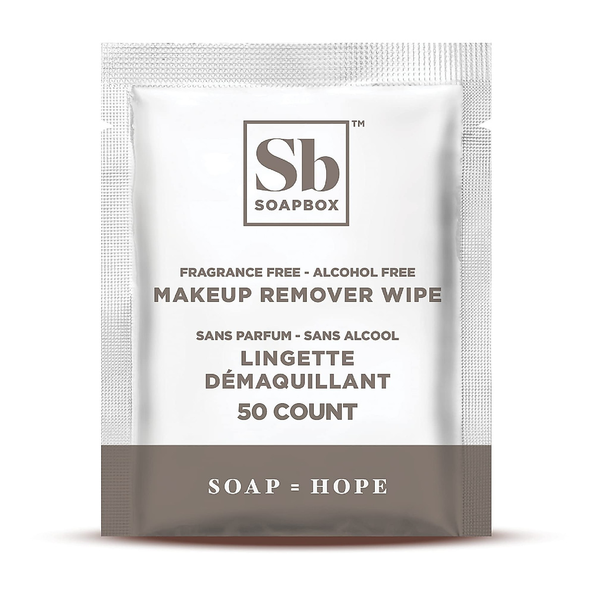 Soapbox Fragrance-Free Makeup Remover Wipes - Gentle Facial Cleansing Wipes for Eye Makeup, Dirt and Oil, Alcohol Free Makeup Remover Pads 50 Count