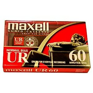 10 Pack. - Maxell UR-60 Normal Bias Audio Cassette Tapes