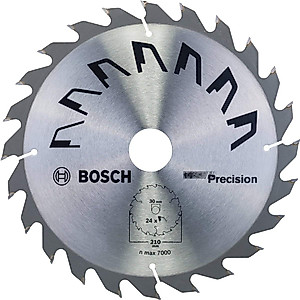 Bosch 1x Circular Saw Blade Precison (for Wood, Ø 210 x 2.5/1.5 x 30 mm, 24 Teeth, ATB, Accessories for Circular Saws)