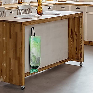 Silicone Baking Sheets Nonstick Hanging Hanging Rubbish Bag Bag Extraction Bag Box Round Miscellaneous Kitchen Storage Convenient Bag Organizer Kitchen Storage Wall Large Silicone (Green, One Size)