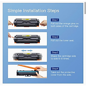 GPC Image Compatible Toner Cartridge Replacement for HP 410A CF412A Compatible with Laserjet Pro MFP M477fdw M477fdn M477fnw Pro M452dn M452nw M452dw Printer Toner (1 Yellow)