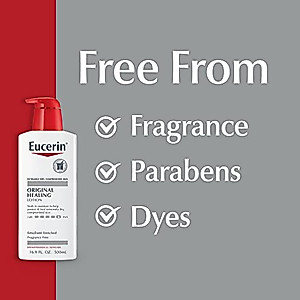 Eucerin Original Healing Rich Body Lotion, Body Lotion for Dry Skin, 16.9 Fl Oz Pump Bottle
