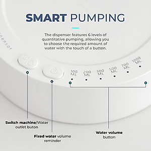 Invisible Smart Desktop Water Dispenser and Bottle Filling Station with Water Pump - Universal 3/5 Gallon Size, USB Charging, Electric Water Jug Pump Perfect for Home, Office, and Outdoors (Dark Blue)