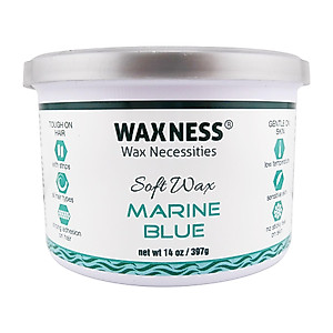 Wax Necessities Waxness Polymer Marine Blue Soft Wax Tin 14 Ounces
