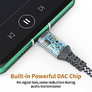 USB C to 2 RCA Audio Cable, 6.6 Ft Type-C to RCA Male to Male Y RCA Splitter, 2RCA Jack USB-C Audio Cable for Phone,Tablet, Home Theater, DVD, Amplifier, Speaker, Car Stereo Samsung Galaxy S23/S22/S21