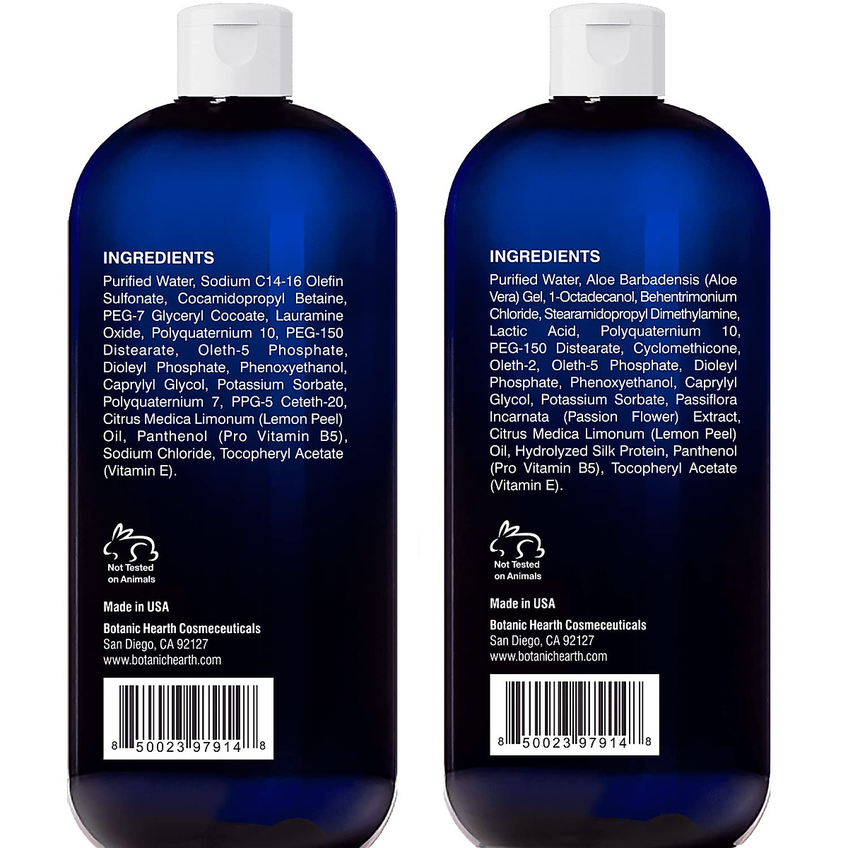 BOTANIC HEARTH Sulfate Free Shampoo and Conditioner - for Dry Damaged and Color Treated Hair - With Conditioning & Color Enhancing Ingredients - Color Safe Shampoo - For Men and Women -16 fl oz each
