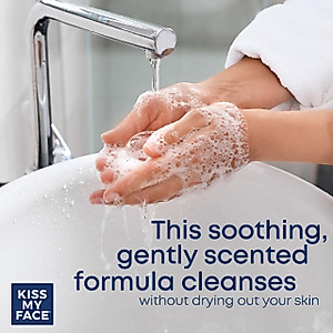 Kiss My Face Coconut Hand Soap, Tropical Moisture Cleanse, With Added Yarrow And Coconut Water, Easy To Use Hand Soap Pump, Coconut Scented, Cruelty Free & Vegan Soap, 9 Fl Oz Bottle