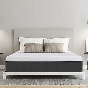 VALUXE 4 Inch Gel Memory Foam Mattress Topper King Size High Density Cooling Pad Pressure Relief Bed Topper (with Removable & Washable Bamboo Cover)