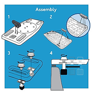 Carex Portable Shower Bench - Shower Bath Seat - Fits tub having width in the range of 19"-28". Comfortable Contoured Seating Area with 300 Pound Weight Capacity, Portable and Easy to Store
