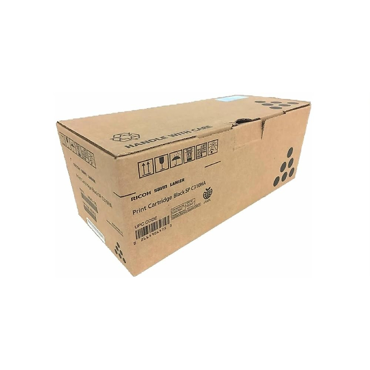 Ricoh 406475 (SP C310HA) Toner Cartridge Black 1 Pack in Retail Packaging