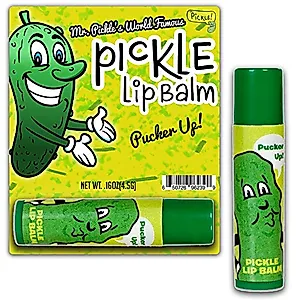 Dill Pickle Lip Balm – Pickle Gifts – Funny Gifts for Men – Flavored Lip Balm – Weird Stocking Stuffers – Funny Pickle Gifts – Dill Pickles – Unusual Gag Gifts – Unisex Gifts