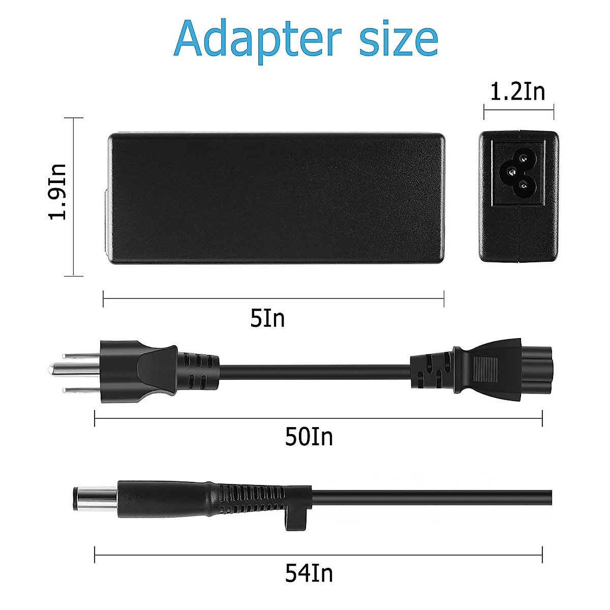 90W AC Charger Replacement for HP EliteDesk 705 G1 G2 G4 705 800 G5 Desktop Mini ProOne 400 G4 G5 23.8-inch All-in-One ProOne 400 G2 G3 G4 G5 460 G2 G3 480 G2 G3 20-inch All-in-One