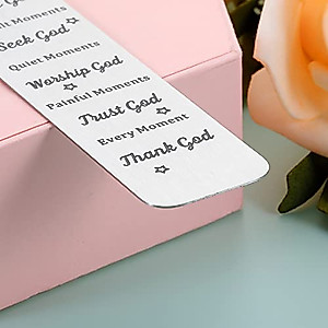 Inspirational Bible Verse Bookmark for Women Men 2023 Christian Religious Scripture Gifts for Friends Birthday Christmas Gift Baptism Religious Gift for Daughter Son First Communion Gifts for Godchild