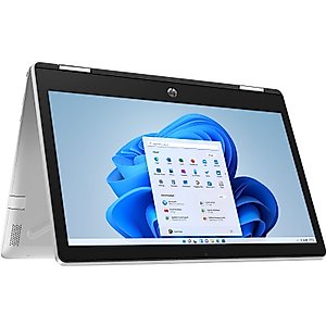 HP Pavilion X360 2-IN-1 11.6" HD Touch-Screen WLED-backlit Laptop, Intel Pentium N5000 up to 2.7GHz, 4GB DDR4, 128GB SSD, Bluetooth, Wireless-AC, HDMI, Webcam, USB 3.1-C, Media Card Reader, Windows 10