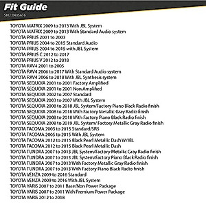 Scosche Compatible with Select 2010 to 2012 Lexus, 2004 to 2016 Scion, 2013 to 2018 Subaru & 2000 to 2019 Toyota Vehicles 5.25" - 6.5" Speaker Adapters (1 Pair) SAT6