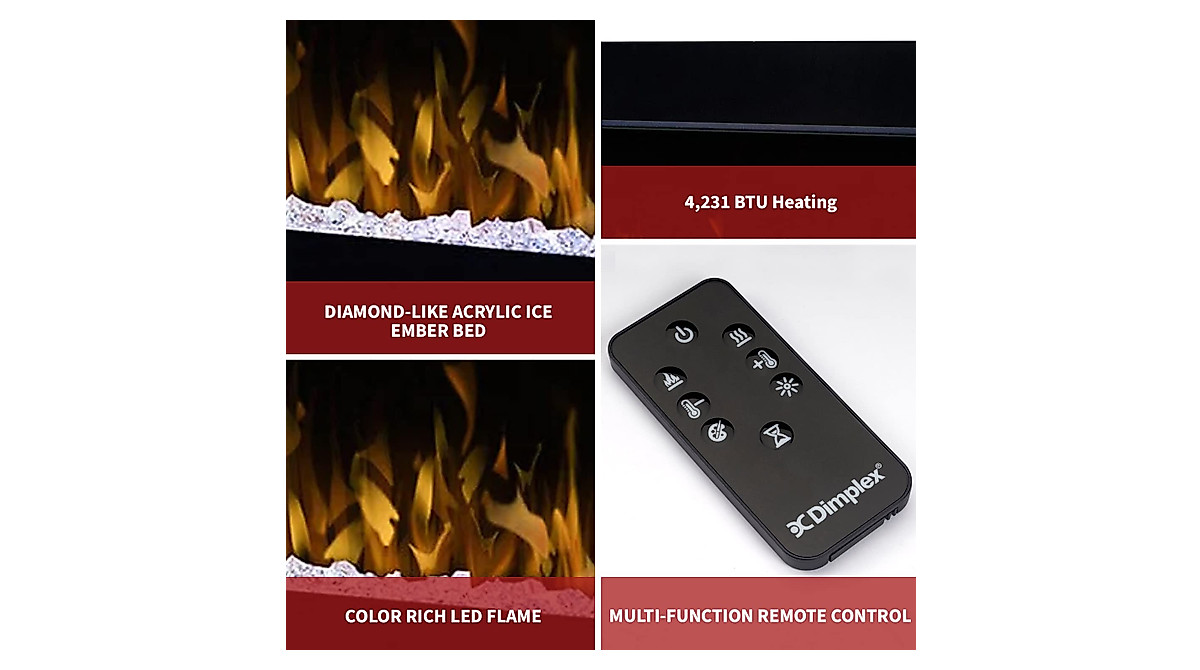 DIMPLEX Nicole 43" Electric Fireplace - Modern Design