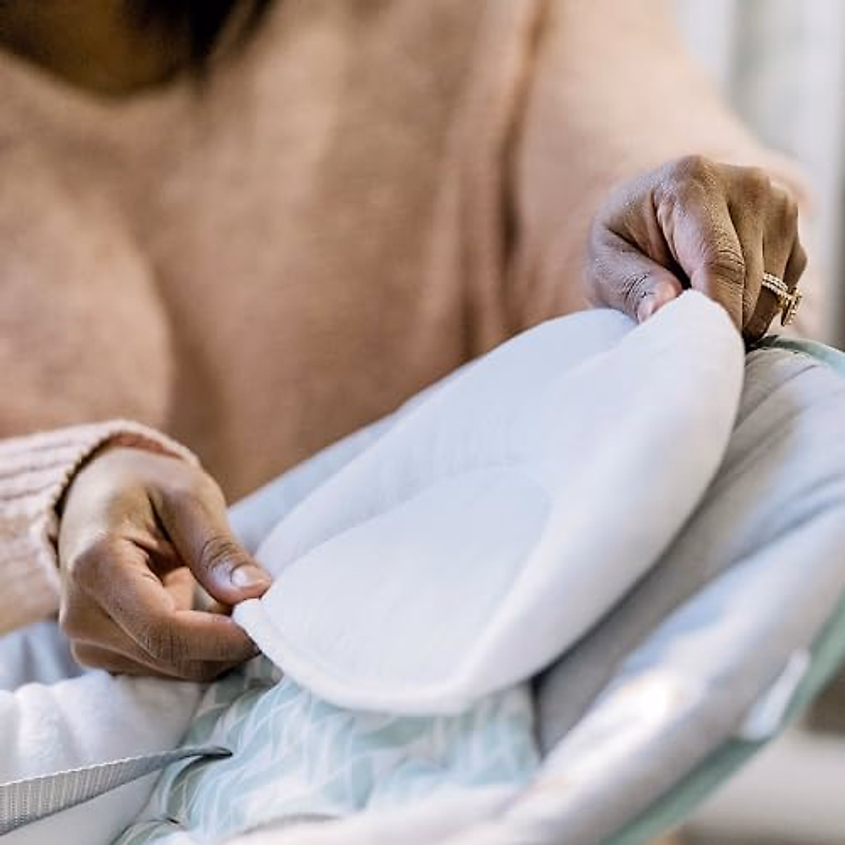 Ingenuity Keep Cozy 3-in-1 Grow with Me Vibrating Baby Bouncer, Seat & Infant to Toddler Rocker, Vibrations & -Toy Bar, 0-30 Months Up to 40 lbs (Weaver)