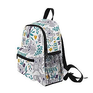TropicalLife Cute Koala Floral Flower Kids Backpack Children Preschool Book Bags Kindergarten Toddler Backpack Daypack for Girls Boys School…
