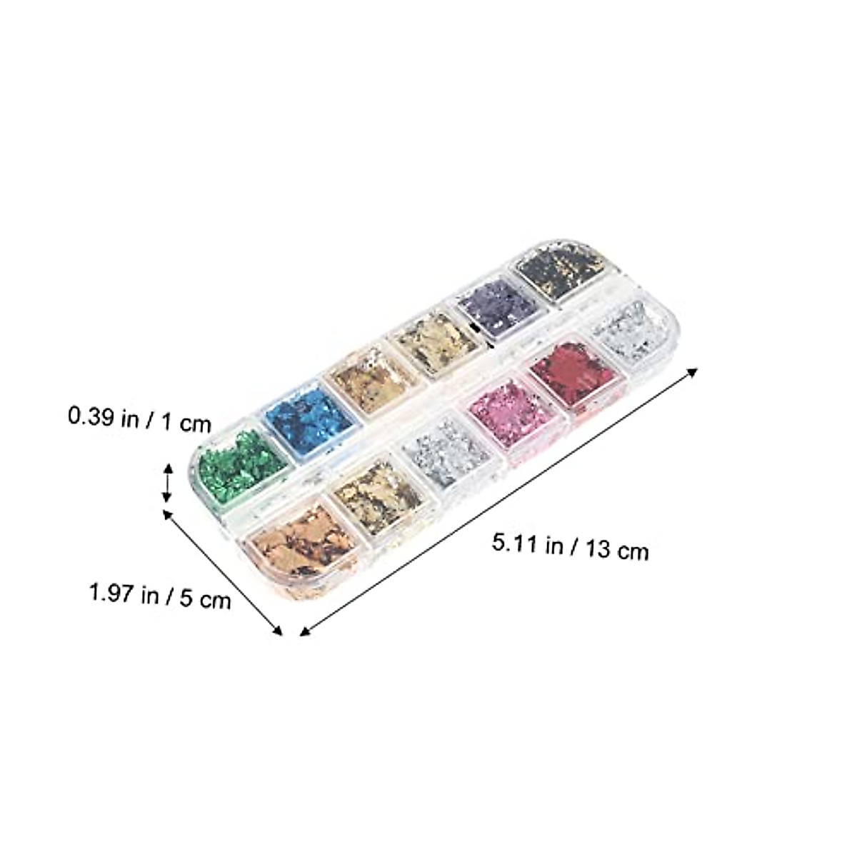 FRCOLOR 6 Boxes Nail Sequins Mettalic Nail Charm Nail Glitter Flakes Nail Art Sequin Nails Decoration Colored Aluminum foil Nail Art Decal Nail Decor Manicures Foils Accessories 3D Chunk