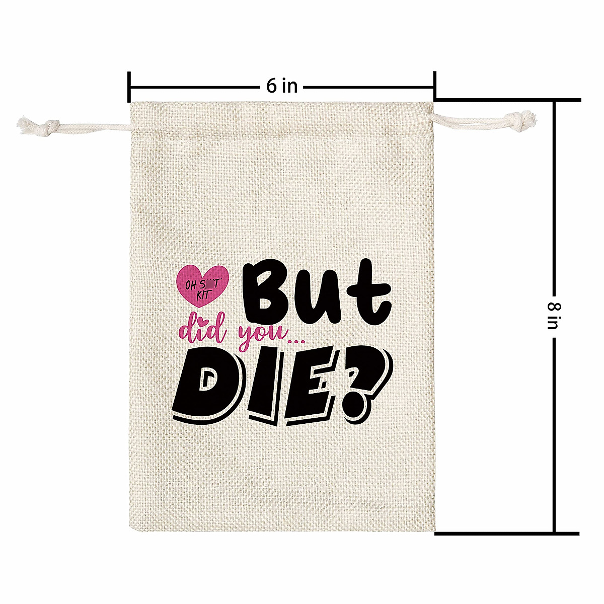 Doreen's Boutique Hangover Kit Gift Bags, Bridal Shower, But Did You Die, Bridal Shower, Bachelorette Party Decorations, Supplies – 5 Pcs per Pack-D009