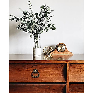 HAOTH 5Pack Antique Brass Drawer Pulls, 2.3" Diameter, Pull Ring Handles for Bar Cabinet Bathroom Cabinet Dresser