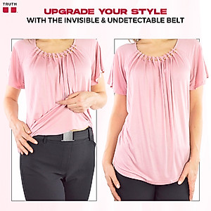 Truth Belts for Women - Adjustable Stretch Belt for Natural Fit - No Show Women Belt for Jeans, Pants, and Plus Sizes