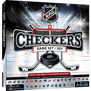 MasterPieces NHL Full League Version Checkers Board Game Team Color, 13" x 21"