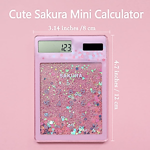 Pink Calculator Small Cute Mini Calculators Classroom Gifts for Girls Pocket Kawaii Calculator Birthday Gift for Kids