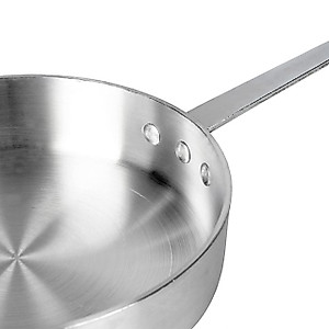 TrueCraftware- 5 Qt. Aluminum Sauté Pan 3.5mm Thickness- Cooking Pan Chef Cooking Pan Frying Pan Skillet for Home and Restaurant Cookware NSF Certified Dishwasher Safe