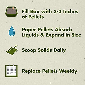 Purina Yesterday's News Non Clumping Paper Cat Litter, Unscented Low Tracking Cat Litter - 30 lb. Bag