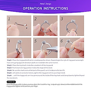 ELETIUO Filled Metal Ring Guard Set for Loose Rings,12 Pack 3 Sizes for Different Band Widths,Invisible Ring Size Adjuster Tightener Spacer Fitter for Any Ring Size,Golden+Silver Color