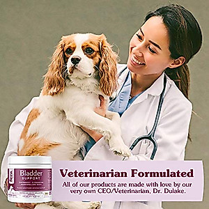 Fera Pets Bladder Support Dog and Cat Supplement – Kidney and Urinary Tract Health and Bladder Infection Prevention Supplements - Helps with Incontinence and Immune Antioxidant Vitamin