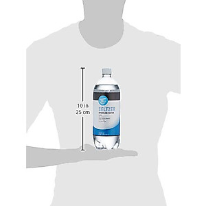 Amazon Brand - Happy Belly Seltzer Sparkling Water, 33.8 fl oz (Pack of 1)