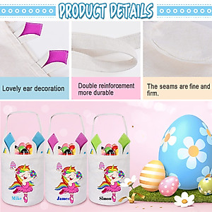 Easter Basket, Jocidea 1 Pack Personalized Easter Basket Personalized Easter Baskets for Girls Boys Personalized Easter Baskets for Kids Personalized Easter Baskets Bulk Easter Basket Stuffers - Pink