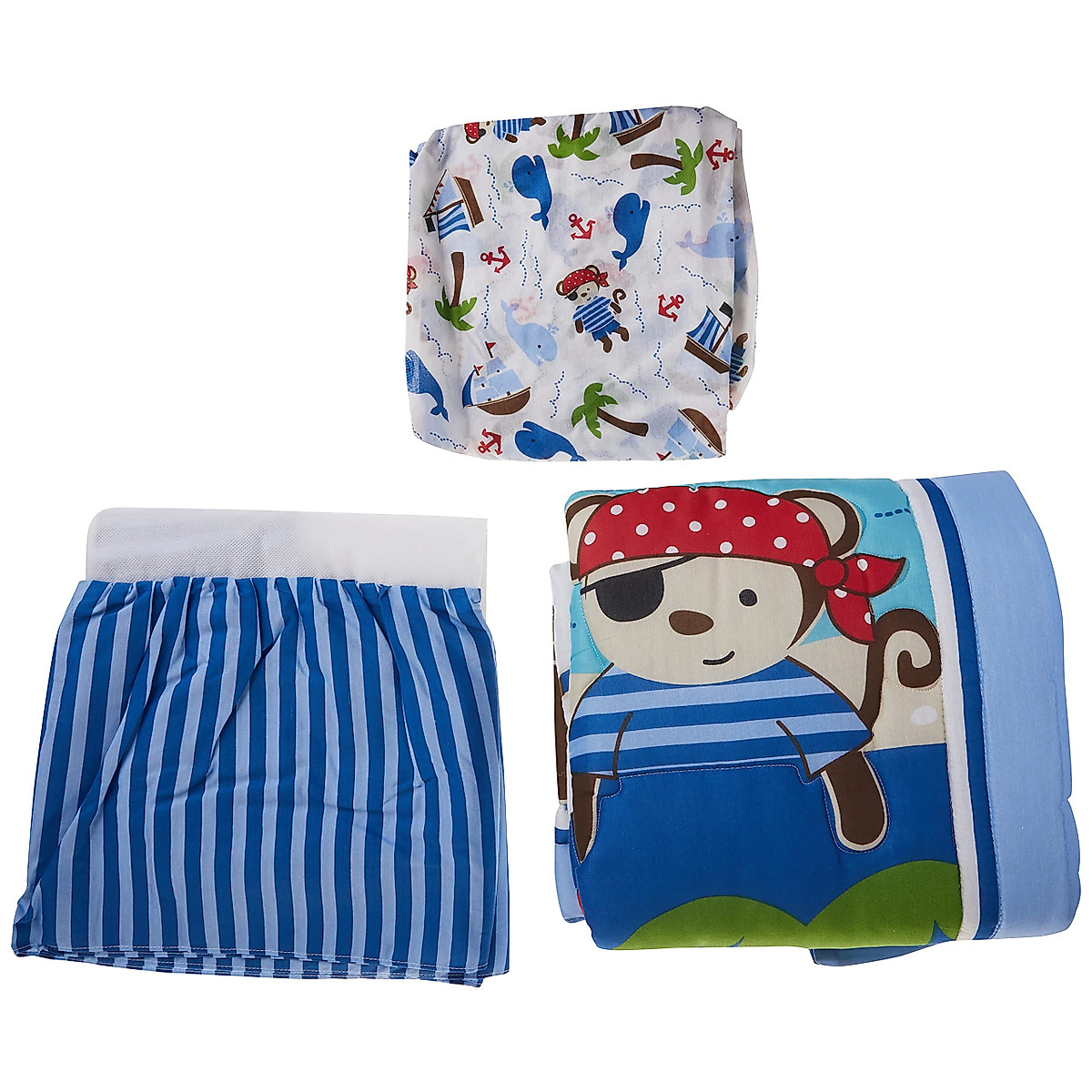 Little Bedding 3 Piece Comforter Set, Baby Buccaneer