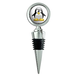 Penguin Snow Bird Wine Bottle Stopper