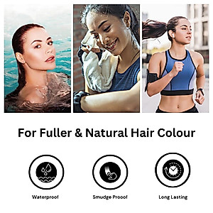 MinaiBrow Instant Hair Dye Kit Light Brown | Natural Spot Coloring Tinting Powder, Water & Smudge Proof | 100% Grey Coverage Upto 30 Applications