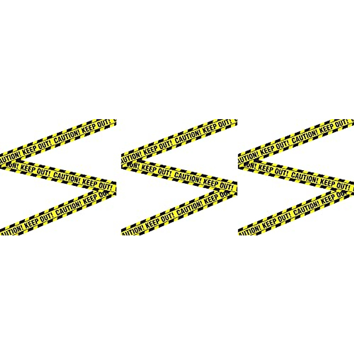 Decorative 20ft Halloween Caution Tape (Pack of 3)