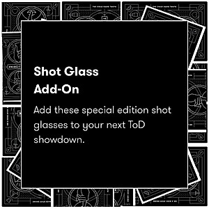 Truth or Drink: Shot Glasses Add-On – 2 Custom Shot Glasses for The Ultimate Game Night Experience