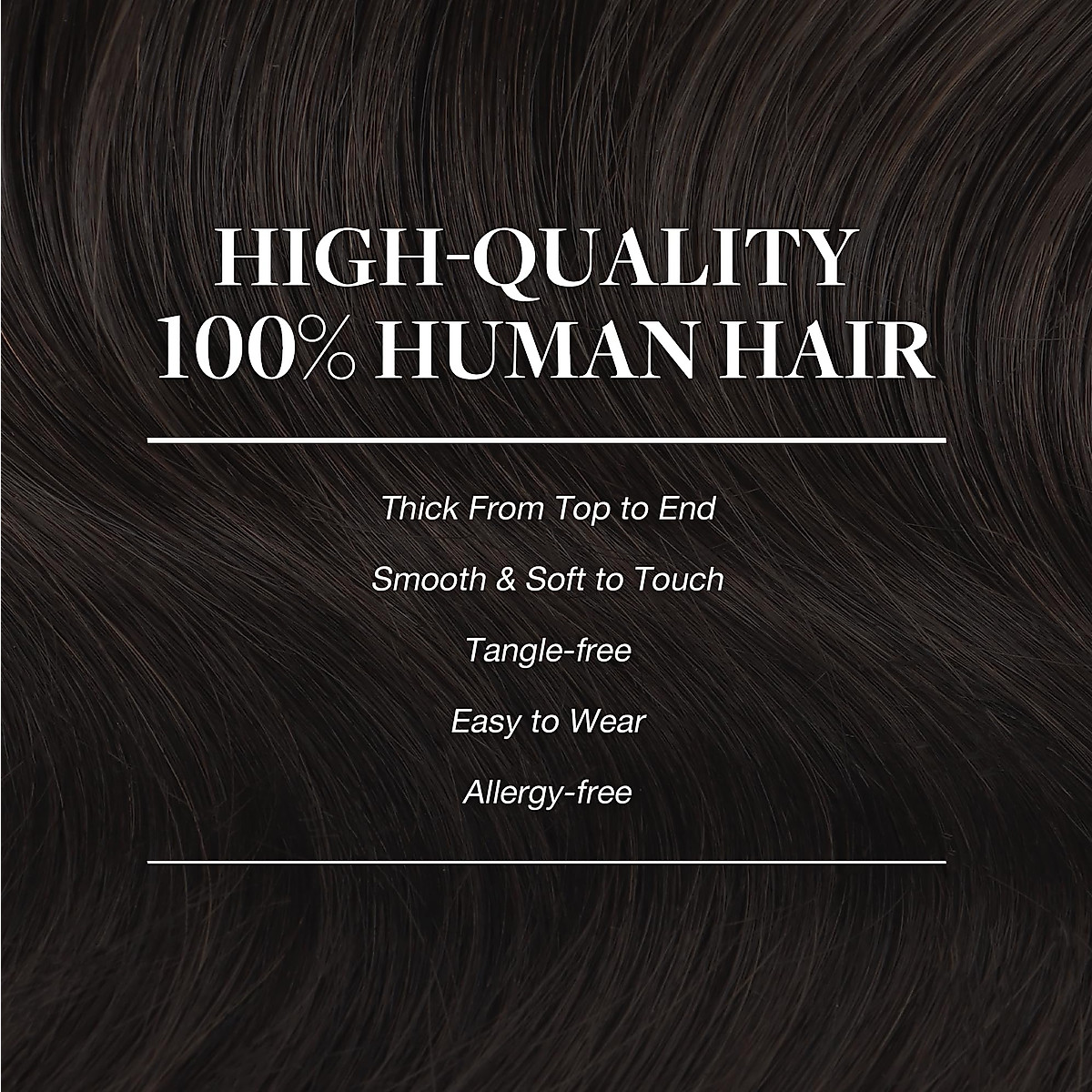 GOO GOO Clip in Hair Extensions Real Human Hair, Remy Human Hair Extensions Clip ins for Women, Natural Human Hair, 18inch 120g 7Pcs, 2 Dark Brown