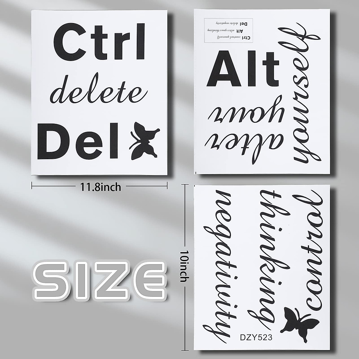 Chinco Inspirational Wall Sticker Quotes Motivational Wall Decals Vinyl Wall Quotes Stickers Peel and Stick Positive Sayings Wall Sticker Affirmation Wall Art for Home Office Living Room Bedroom decor