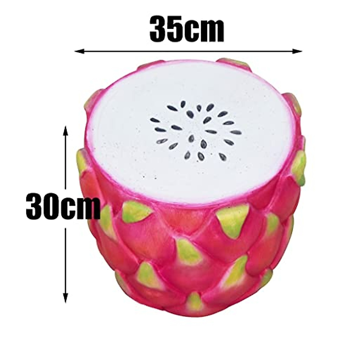 Resin-frp Table and Chair Set, Outdoor Weatherproof Garden Decor Ornaments, Nursery Decor Table and Chair (Color : Stool 4-35x30cm)