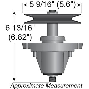 LAWN & GARDEN AMC 3 Upgraded Spindles, Mounting Holes Threaded for Easier Install, Compatible with MTD Cub Cadet 618-06978, 918-06978