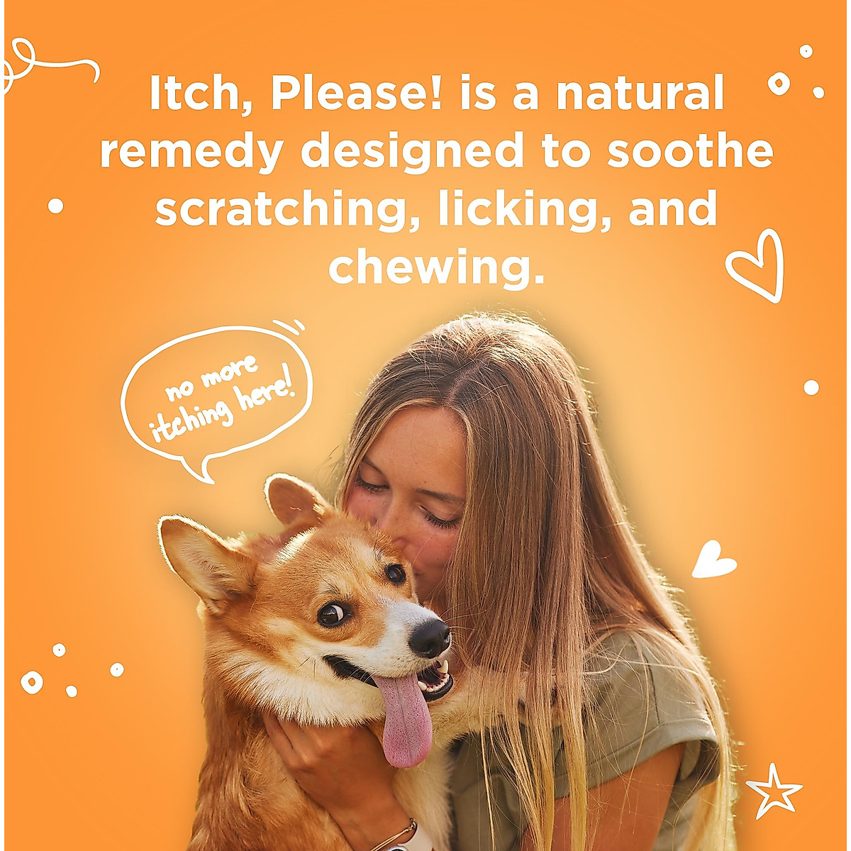 First Impressions Itch, Please! Dog Allergy Chews - Dog Allergy Relief - Stop Licking, Scratching and Chewing - Apple Cider Vinegar, Probiotics, Turmeric - Allergy Relief for Dogs Itching - 120 ct