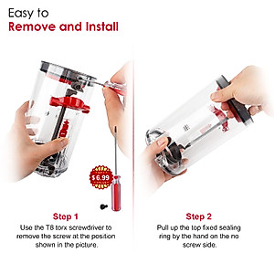 Dust Bin Top Fixed Sealing Ring Replacement for Dyson V11 V15 SV14 SV15 SV22 Vacuum Cleaner Dust Bucket/Dirt Cup Replacement Parts, Vacuum Cleaner Repair Accessories