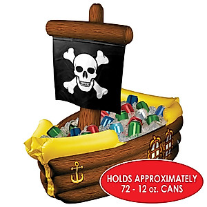 Inflatable Pirate Ship Cooler