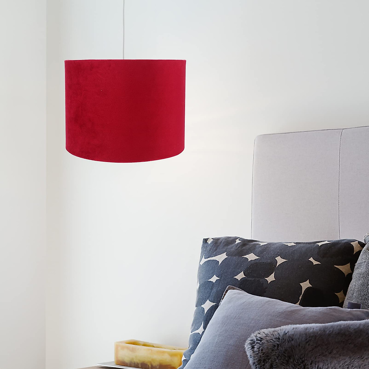 Lurrose Burlap Lamp Shade Chandelier Lamp Shades Drum Lampshade Modern Lamp Shades Table lamps Floor lamp Medium Drum Shades